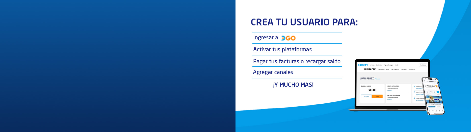 ¿Ya te registraste en MIDIRECTV?